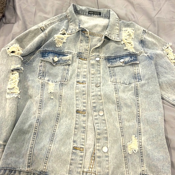 SHEIN | Jackets & Coats | Shein Oversized Denim Jacket | Poshmark